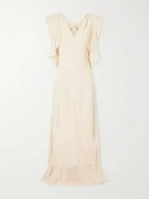 LANVIN Ruffled Silk-georgette Gown
