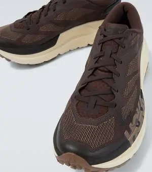 Hoka One One Mafate X Trail Running Sneakers - Brown