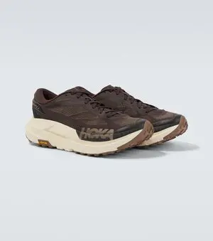 Hoka One One Mafate X Trail Running Sneakers - Brown