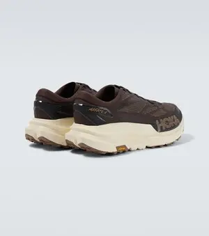 Hoka One One Mafate X Trail Running Sneakers - Brown