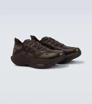 Hoka One One Mach X Caged Running Shoes - Brown