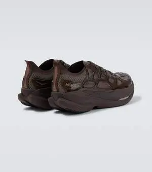 Hoka One One Mach X Caged Running Shoes - Brown