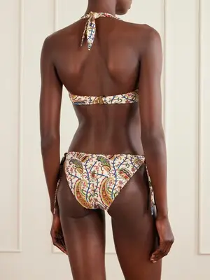 Etro Paisley-print Halterneck Bikini - Multi
