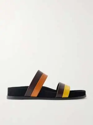 Gabriela Hearst Striker Color-block Leather Sandals - Multi