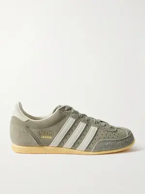 ADIDAS ORIGINALS Japan W Perforated Suede Sneakers - Gray