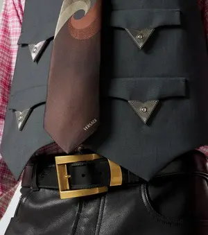 Versace Silk Jacquard Neck Tie