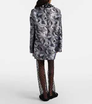 Dries Van Noten Polka-dot Mesh Slim Pants