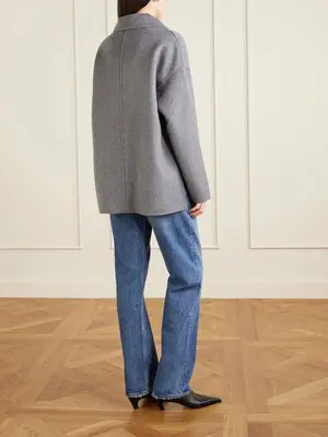 ANINE BING Luca Wool And Cashmere-blend Jacket - Gray
