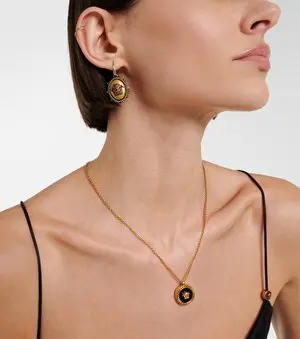 Versace Tivoli Medusa Earrings - Brown