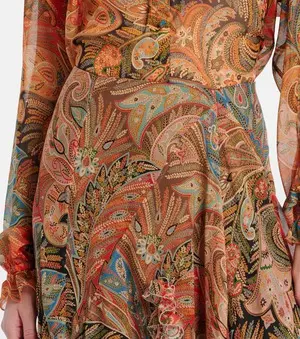 Etro Printed Silk Maxi Skirt