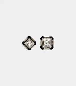 Givenchy Crystal-embellished Stud Earrings - Silver