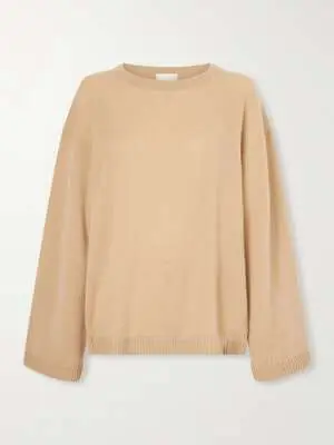 ALLUDE Cashmere Sweater - Camel