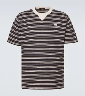 WALES BONNER Song Striped Wool And Cotton T-shirt