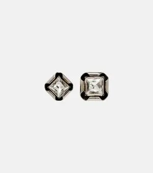 Givenchy Crystal-embellished Stud Earrings - Silver