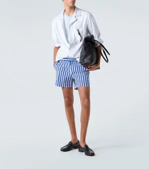 TOM FORD Cotton And Silk Jersey T-shirt - Blue