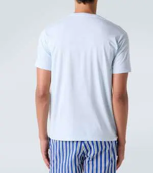 TOM FORD Cotton And Silk Jersey T-shirt - Blue