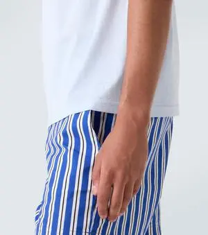 TOM FORD Cotton And Silk Jersey T-shirt - Blue