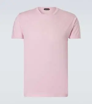TOM FORD Cotton And Silk Jersey T-shirt - Pink