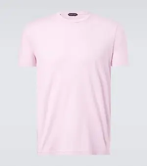TOM FORD Cotton And Silk Jersey T-shirt - Pink