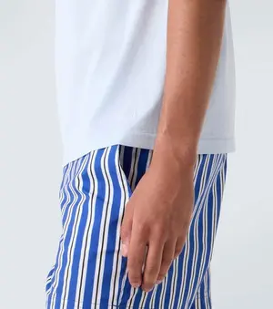 TOM FORD Cotton And Silk Jersey T-shirt - Blue