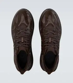 Hoka One One Mach X Caged Running Sneakers - Brown