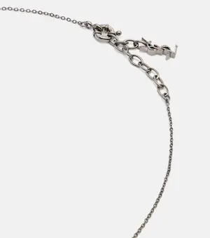 Saint Laurent Embellished Pendant Necklace
