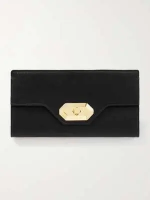 LANVIN Invitation Small Satin Clutch - Black