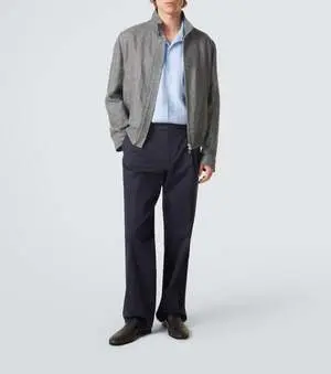 Zegna Linen Bowling Shirt - Blue