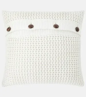 Brunello Cucinelli Cotton-blend Cushion - White