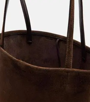 THE ROW Park Edge Medium Suede Tote Bag