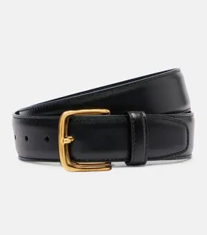 THE ROW Classic Leather Belt - Black