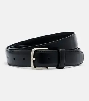 THE ROW Classic Leather Belt - Black