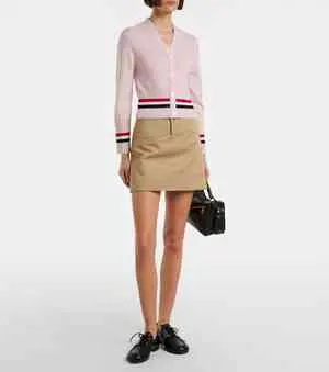 Thom Browne Cropped Cashmere Cardigan