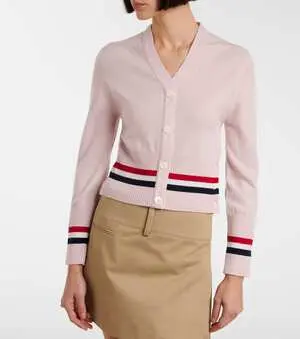Thom Browne Cropped Cashmere Cardigan