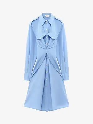 Alexander McQueen Gathered Shirt Dress