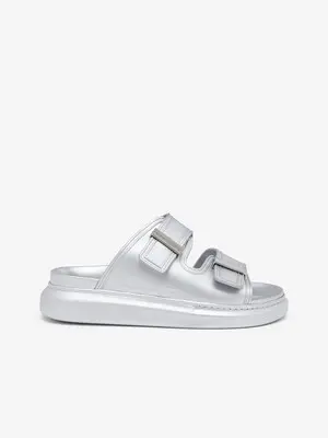 Alexander McQueen Hybrid Slides - Silver