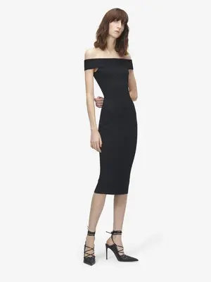 Alexander McQueen Floral Jacquard Pencil Dress