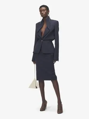 Alexander McQueen Pencil Skirt With Cargo Pockets