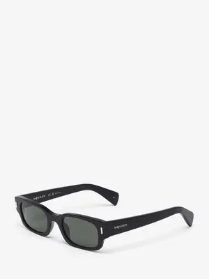 Alexander McQueen T-bar Rivet Panthos Sunglasses - Black