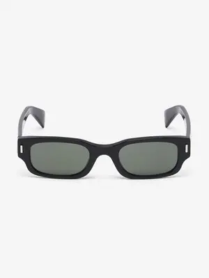 Alexander McQueen T-bar Rivet Panthos Sunglasses - Black