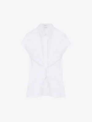 Alexander McQueen Gathered Short-sleeved Shirt