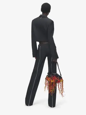 Alexander McQueen Straight Leg Trousers - Black