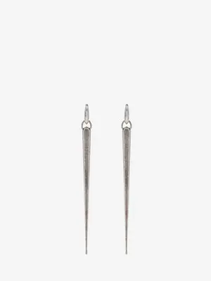 Alexander McQueen Scissor Earrings - Silver