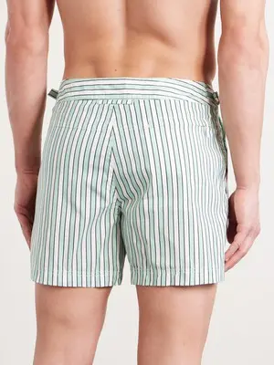 TOM FORD Striped Swim Shorts - Green