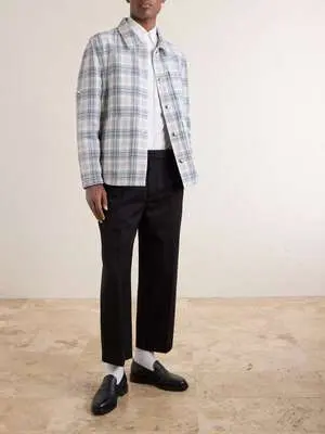 Thom Browne Checked Cotton-blend Crepe Overshirt