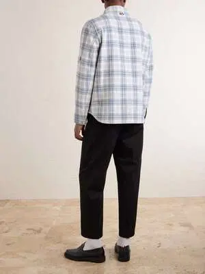 Thom Browne Checked Cotton-blend Crepe Overshirt