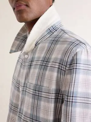 Thom Browne Checked Cotton-blend Crepe Overshirt