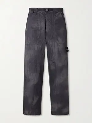 Stone Island Tapered Logo-appliquéd Reflective Nylon Trousers
