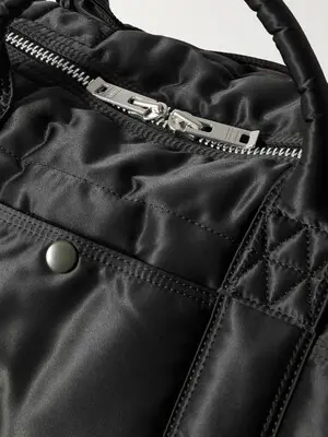PORTER-YOSHIDA & CO Tanker Drum Nylon-twill Weekend Bag - Black
