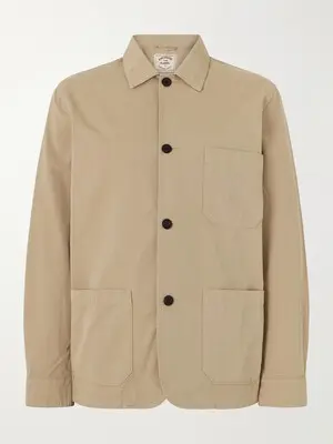 Portuguese Flannel Cotton-twill Chore Jacket - Neutrals